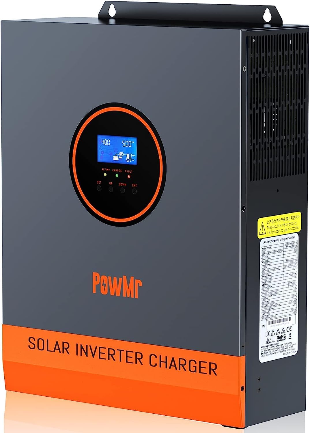Amazon.com: PowMr 5000W Solar Inverter 48V to 120V, Pure Sine Wave ...