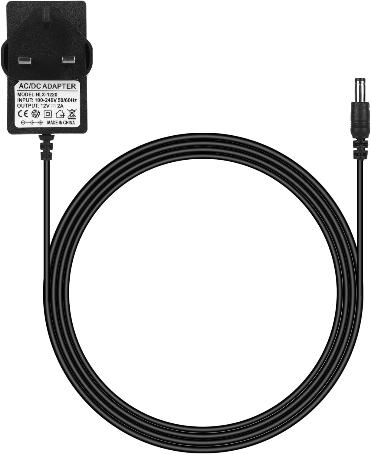 BTFO Keyboard Power Adapter for Yamaha, 12V 2A Piano Keyboard Supply ...