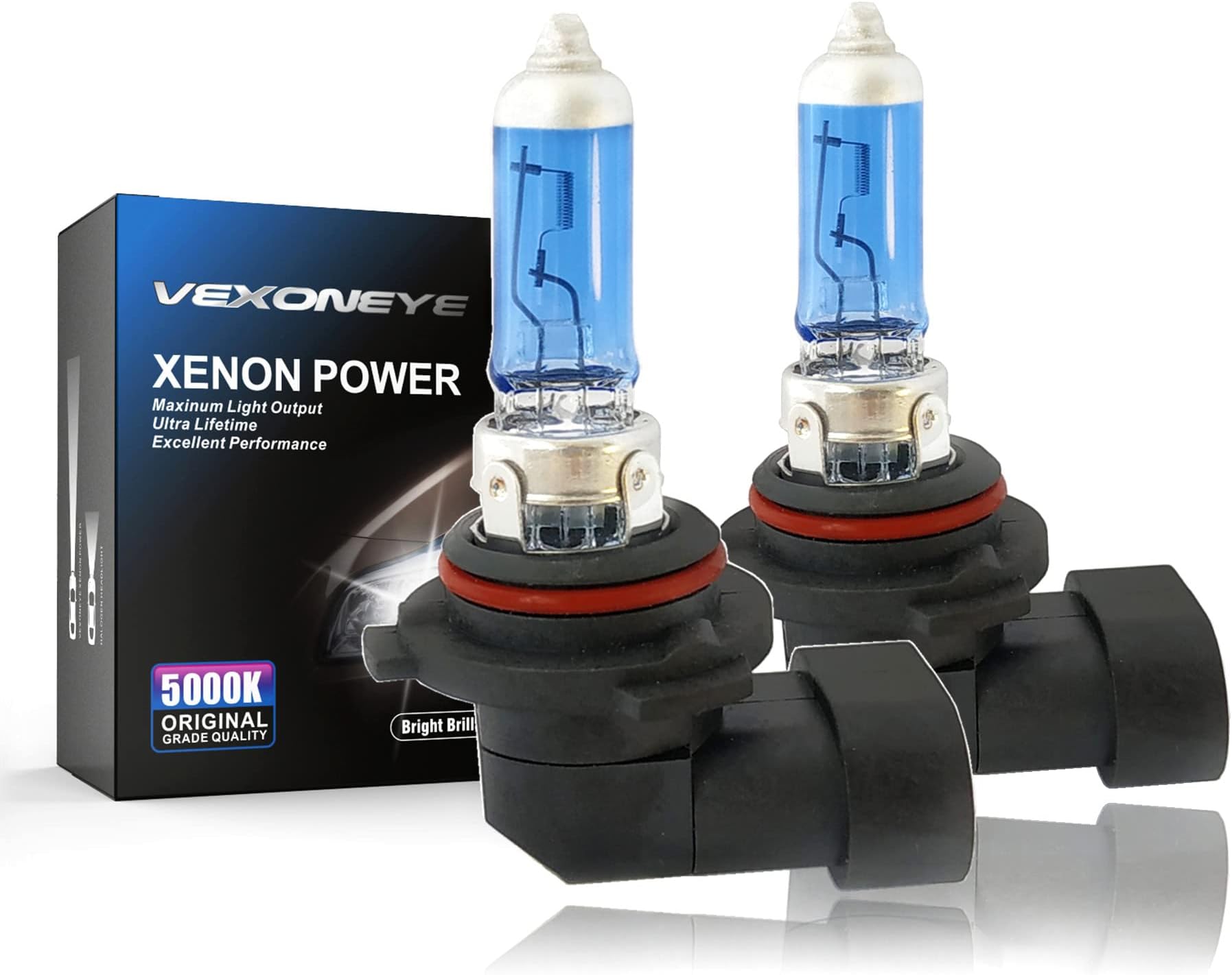 VEXONEYE 9006/HB4 Halogen Headlight Bulb 12V 51W White 5000k Light ...