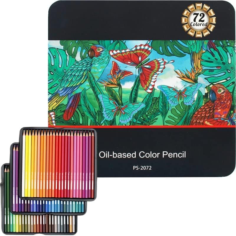 72 Colored Pencils, High Quality Colored Pencils for Adult Coloring ...