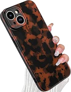 Amazon.com: Wlxee Phone Case for iPhone 13 Case Lightweight Tortoiseshell TPU Slim Phone Cover ...