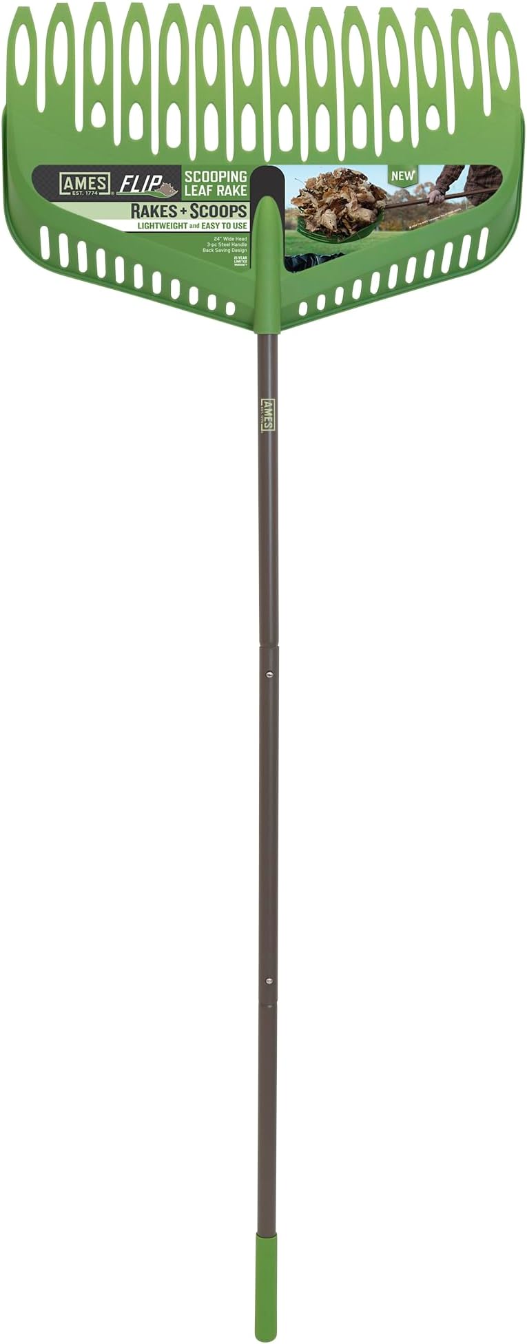 Amazon.com : Flip Scooping Leaf Rake, Heavy Duty Lawn and Yard Care ...