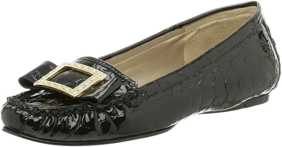 Amazon.com | Enzo Angiolini Women's Mighty Moccasin,Black,8 M | Shoes