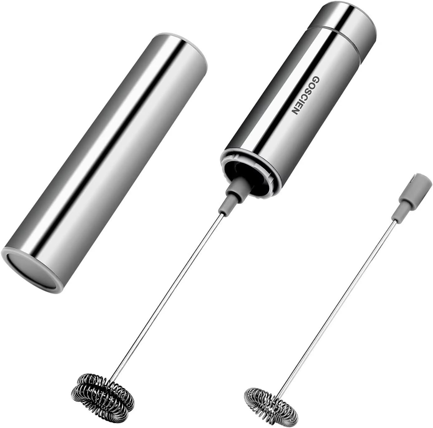 GOSCIEN Milk Frother,Handheld Foam Maker, Battery Operated Electric ...