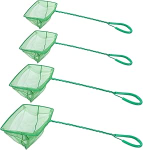 Amazon.com: PHITUODA 4 Pack Aquarium Fish Net 4 Sizes Quick Catch Mesh ...