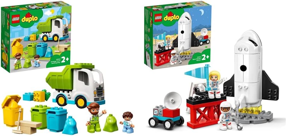 LEGO 10944 DUPLO Town Space Shuttle Mission Rocket Toy, Set for ...