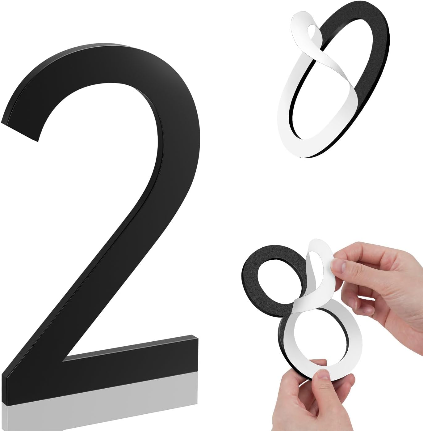 Amazon.com: 4 Inch House Numbers, Self-adhesive House Number Acrylic ...