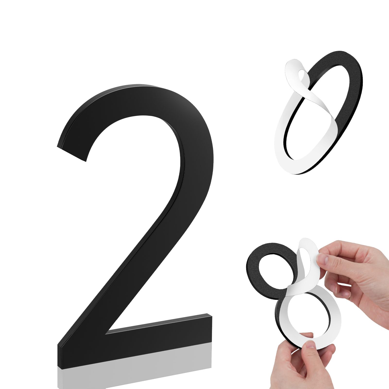 Amazon.com: 3 Inch House Numbers, Self-adhesive House Number Acrylic ...