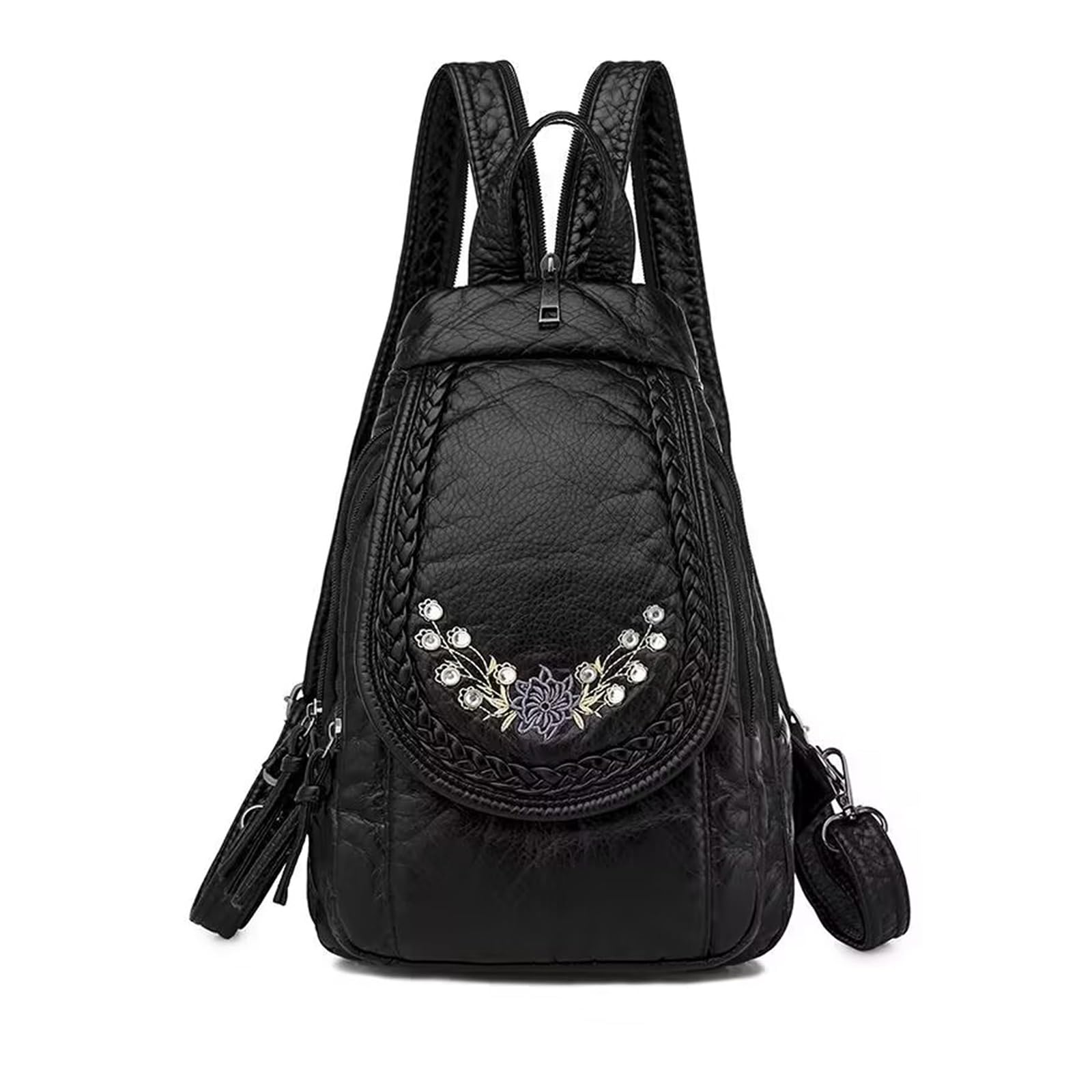 Amazon.com: HUAZHIMAO Mini Backpack for Women, Soft Washed PU Leather ...