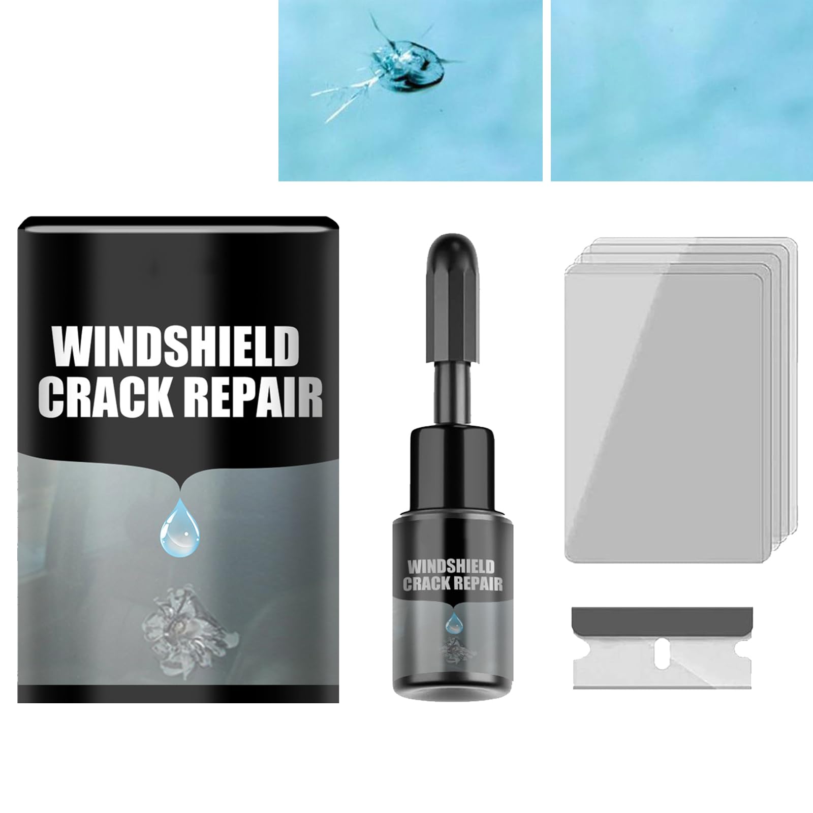 Windscreen Chip Repair Fluid,Nano Glass Repair Fluid,Glass Scratch ...