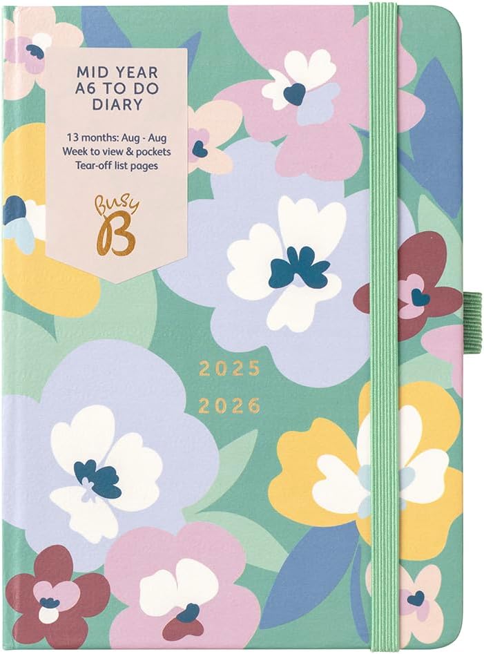 Busy B Diary - A5 Mid-Year Academic Diary - Busy Life Weekly Journal ...