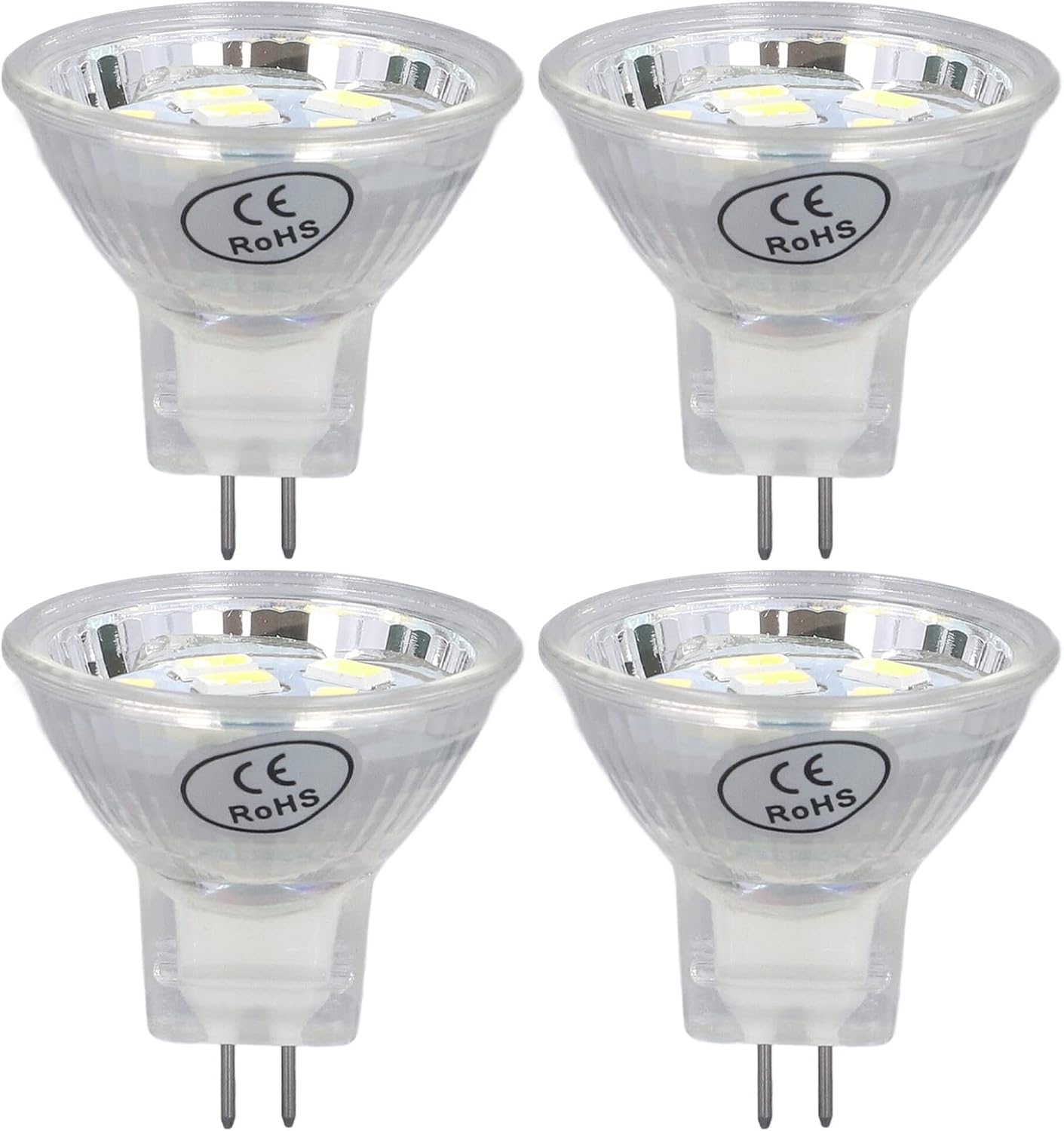 plplaaoo 4Pcs LED Bulbs,LED Halogen Replacement,DC12V 3W 300lm Led ...