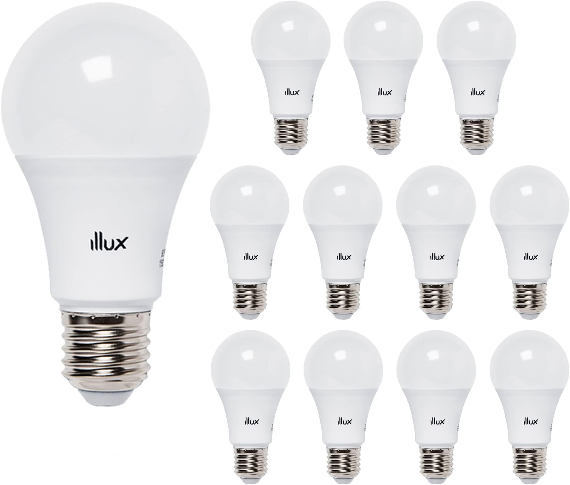 iGoto F10P-10109 Pack de 10 Focos Led A60, 9W Luz Fría : Amazon.com.mx ...