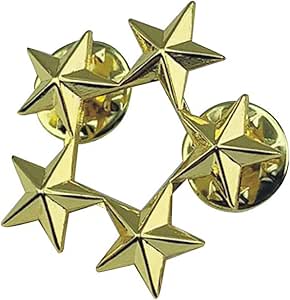 Amazon.com: Five-pointed Star Badge CATSELURRY Metal Five-pointed Star ...