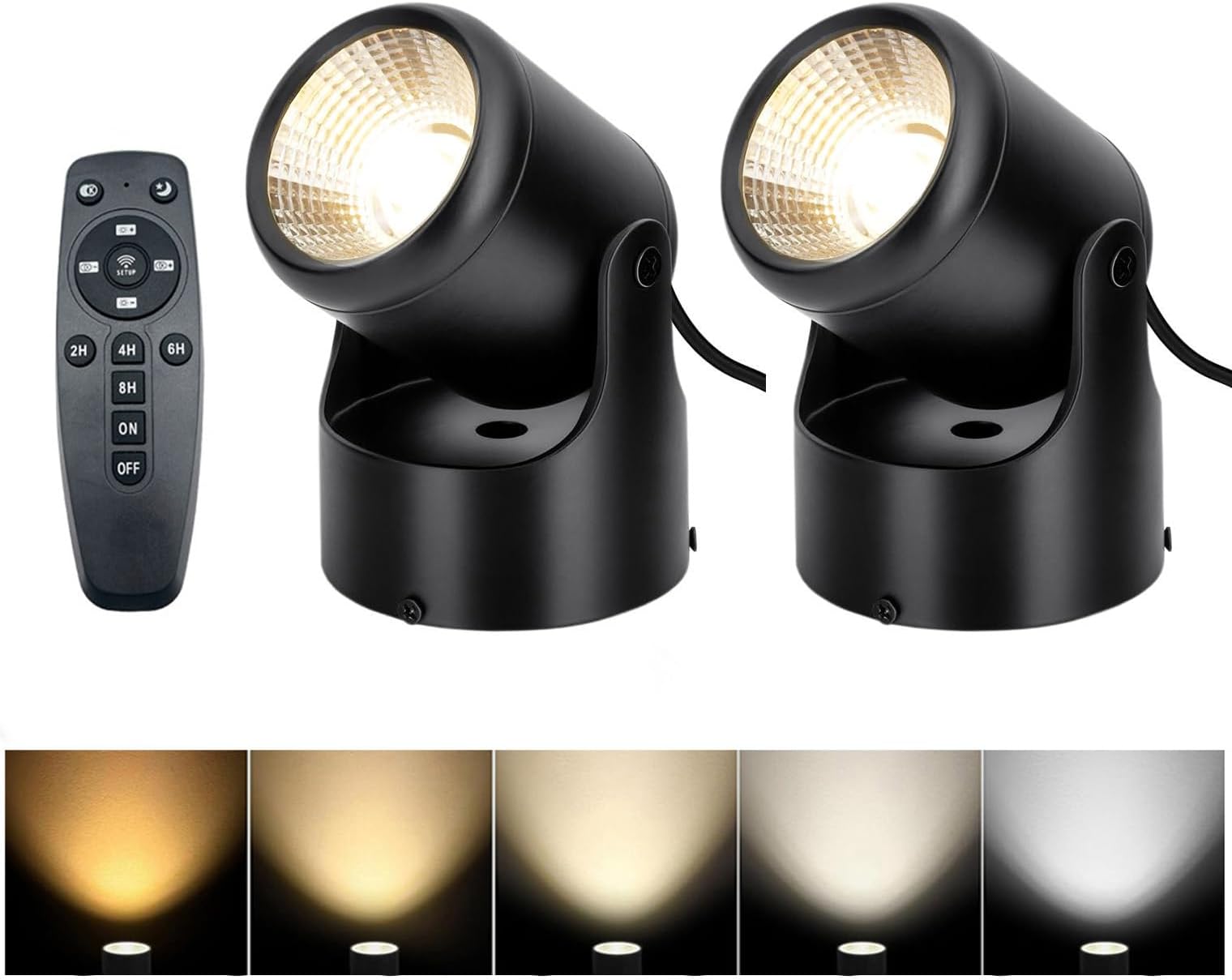 Unirence Spot Lights Indoor LED Spot Uplight 2700K-6500K White Color ...