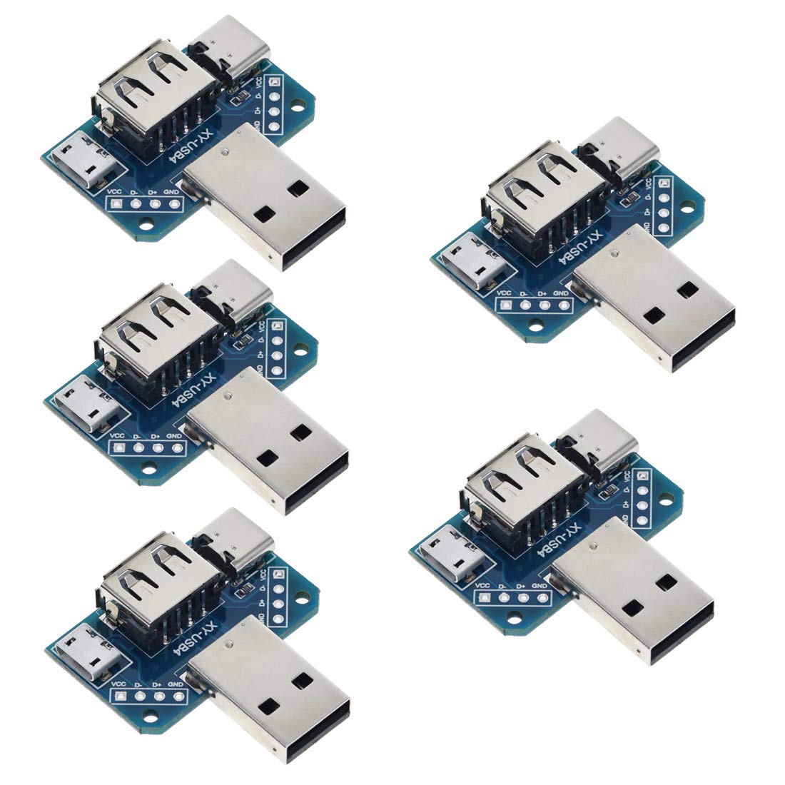 Amazon.com: HiLetgo 5pcs Multifunctional USB Convert Adapter USB to ...