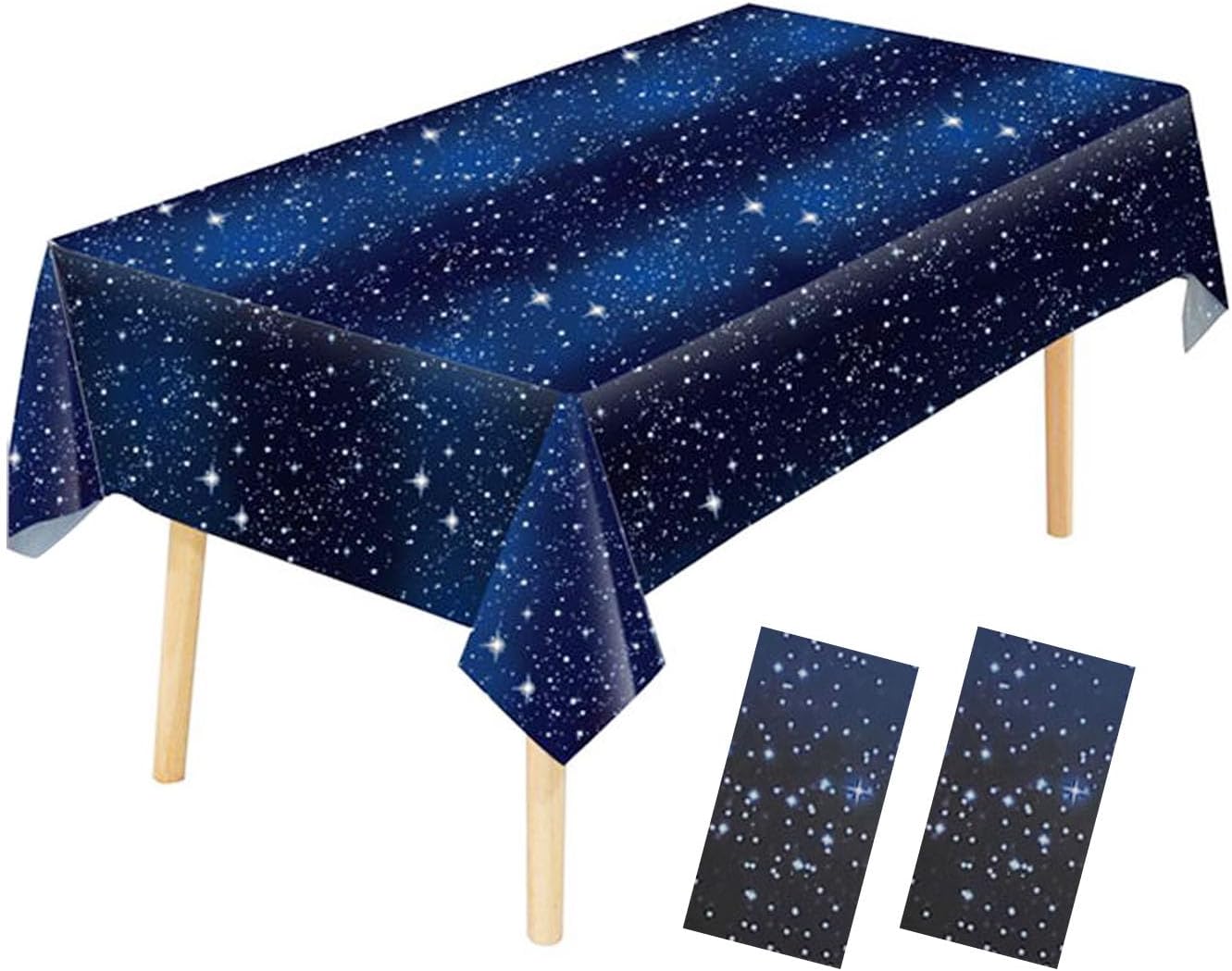 Amazon.com: RCFFDL 2 Pack Space Tablecloth, Plastic Galaxy Stars ...