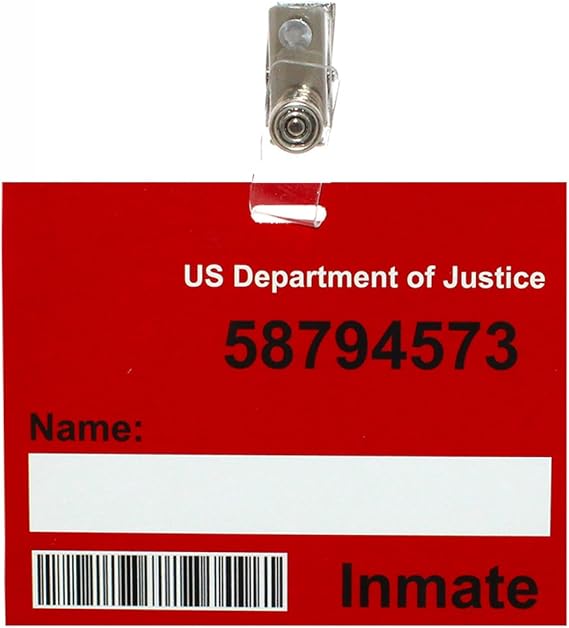 Costume Adventure Prison Name Badge Prop For Prisoner Costumes Convict ...