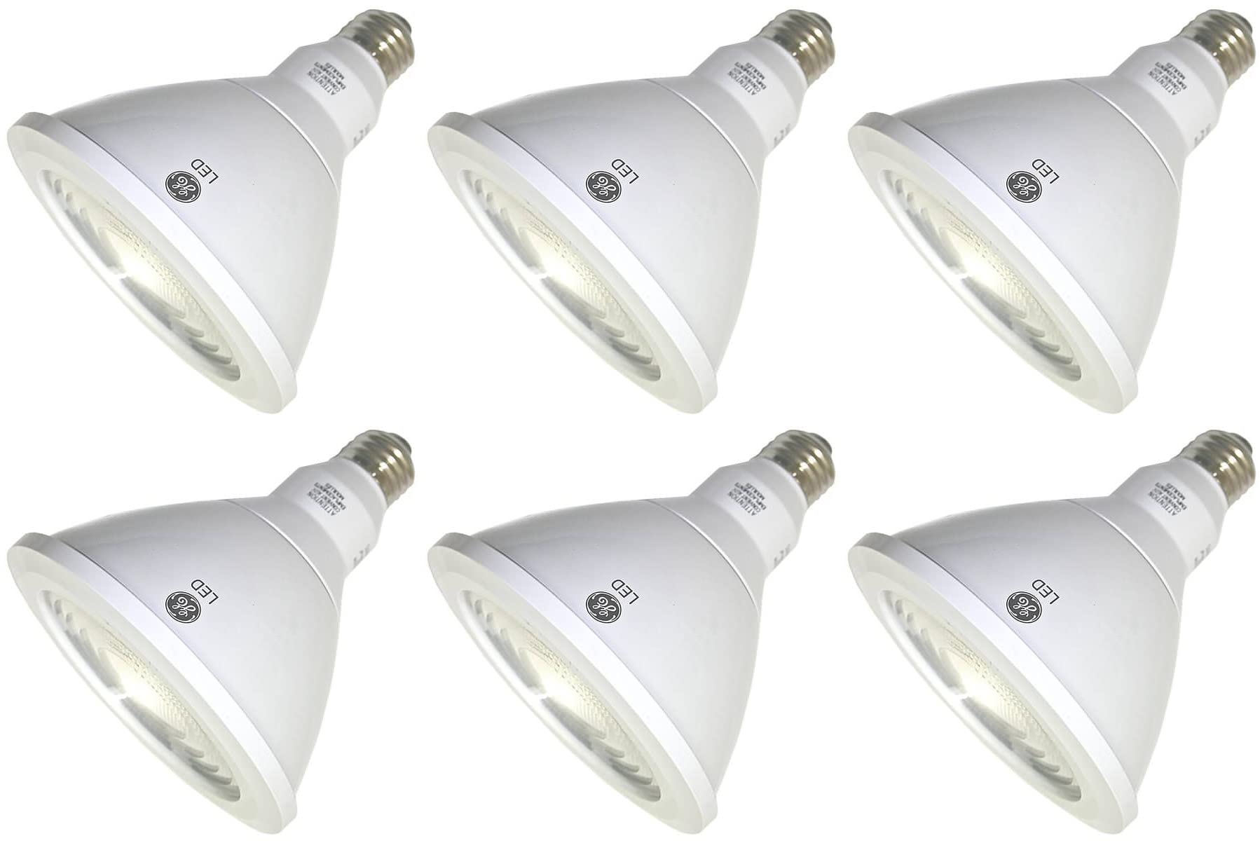 GE (6 Bulbs) 92973 LED PAR38 Reflector Flood, 12 watts, 1050 lumens ...