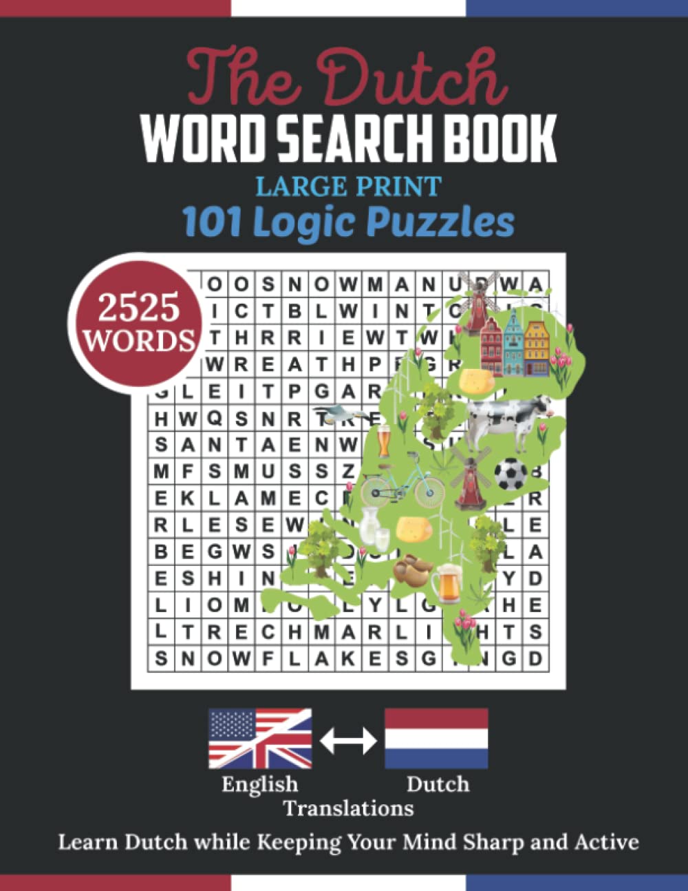Amazon.com: The Dutch Word Search Book: 2525 Words Puzzle with Large ...
