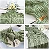 IULONEE 2 Pack Runner da Tavolo Moderno in Chiffon 90 x 400 cm Runner ...