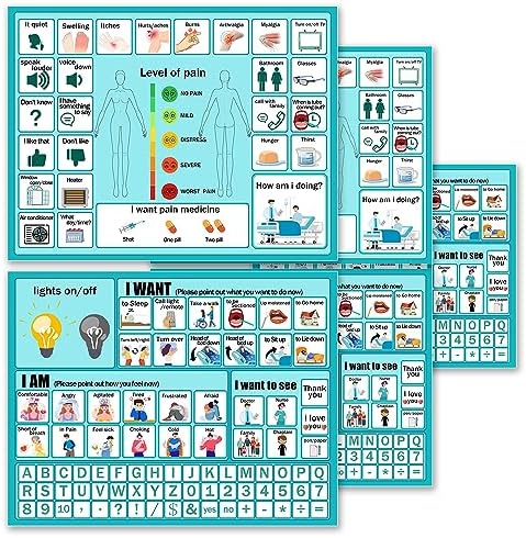 Amazon.com: 5Pcs Nonverbal Communication Board Waterproof Aphasia ...