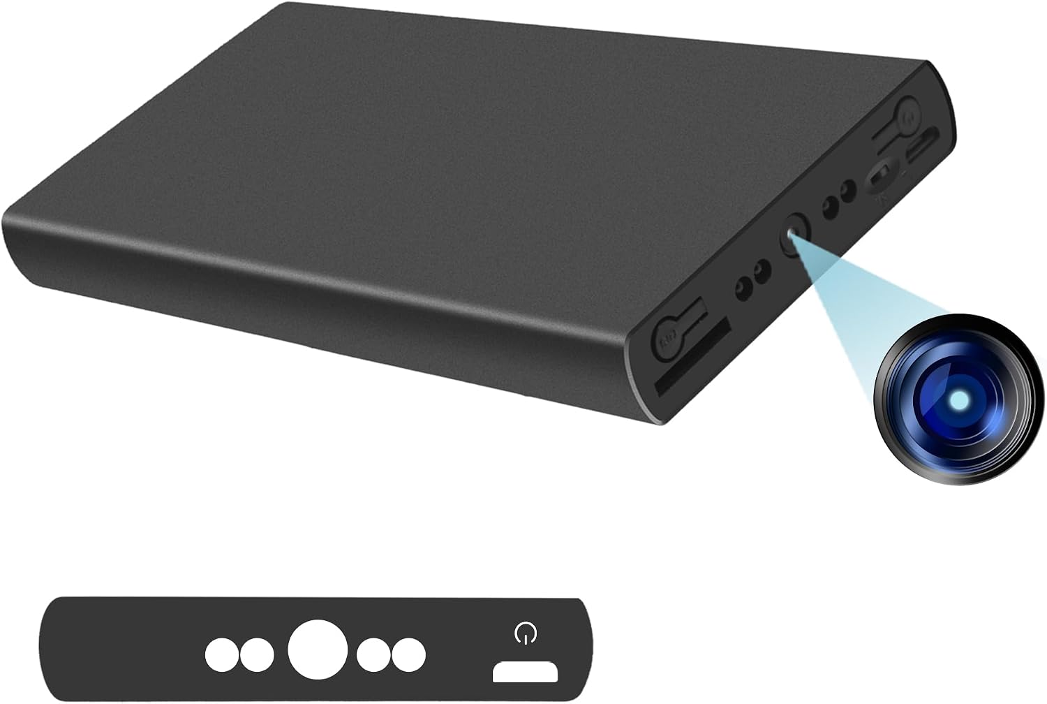 Mini Hidden Spy Camera Power Bank, HD 1080P 10000mAh Portable Small Spy ...
