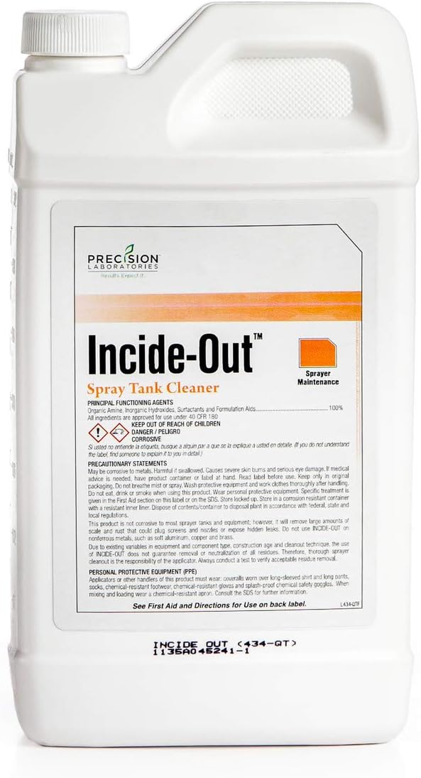 Precision Labs Incide-Out Spray Tank Cleaner - 1 Quart Bottle : Amazon ...