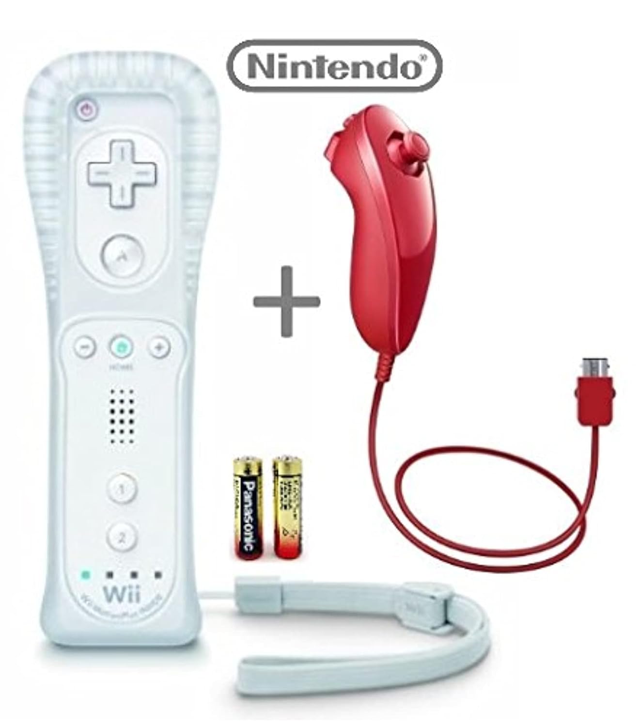 Official Nintendo Wii/Wii U Remote Plus Controller (White) and Nunchuk ...