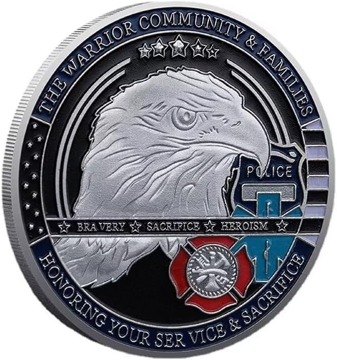 Amazon.com: First Responders Challenge Coin Honor American Heroes EMS ...