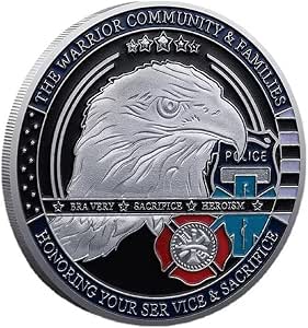 Amazon.com: First Responders Challenge Coin Honor American Heroes EMS ...