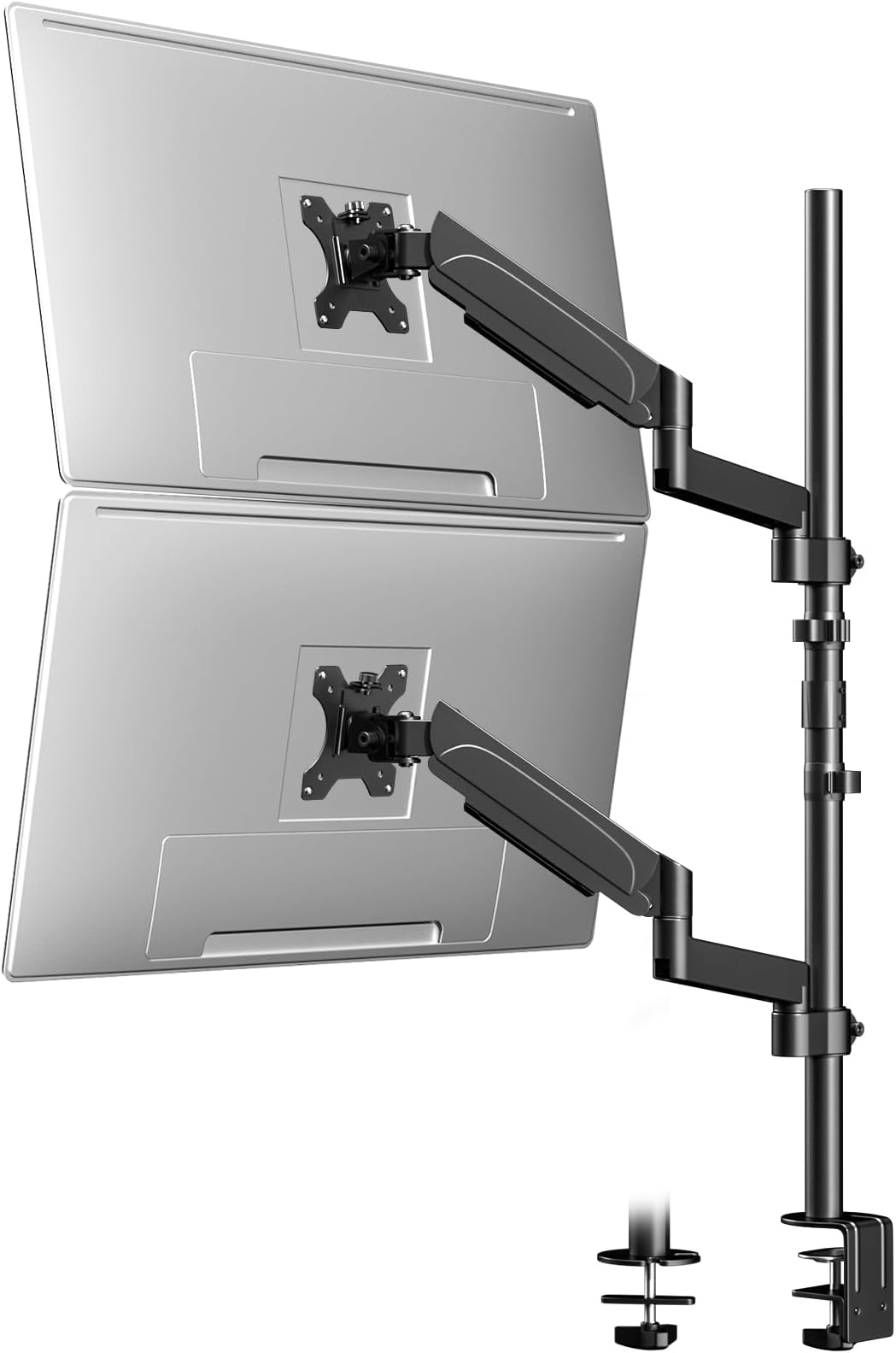 Amazon.com: VIVO Dual Vertically Stacked Monitor Desk Mount, Extra Tall ...