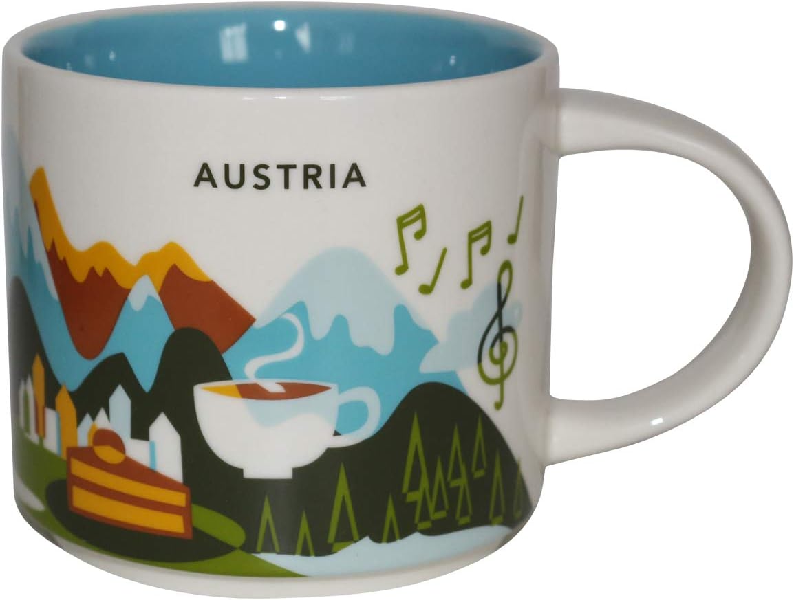 STARBUCKS City Mug You Are Here Collection Austria Österreich Porzellan ...