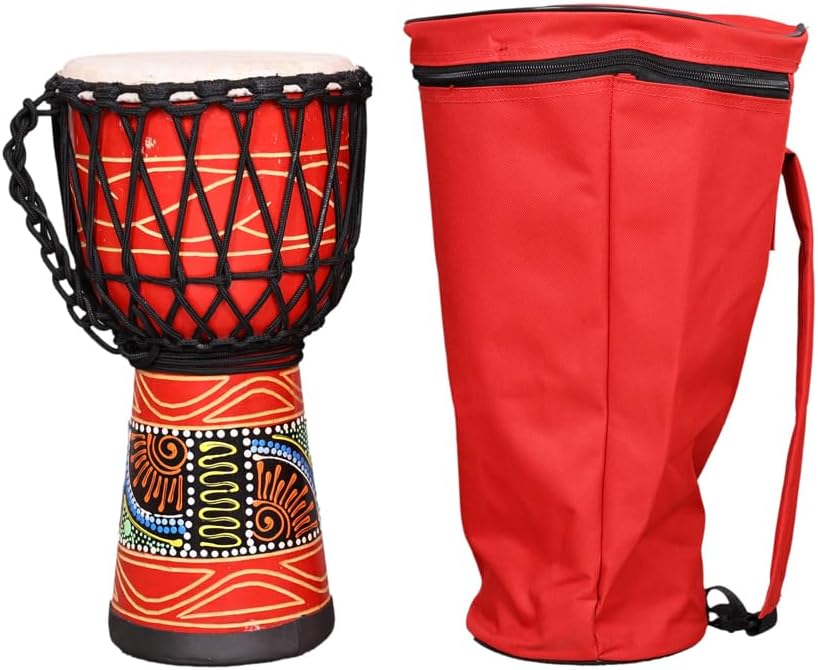 StarJam Dot Printed Djembe Djembe 8 Inches Diameter X 16 Inches Height ...