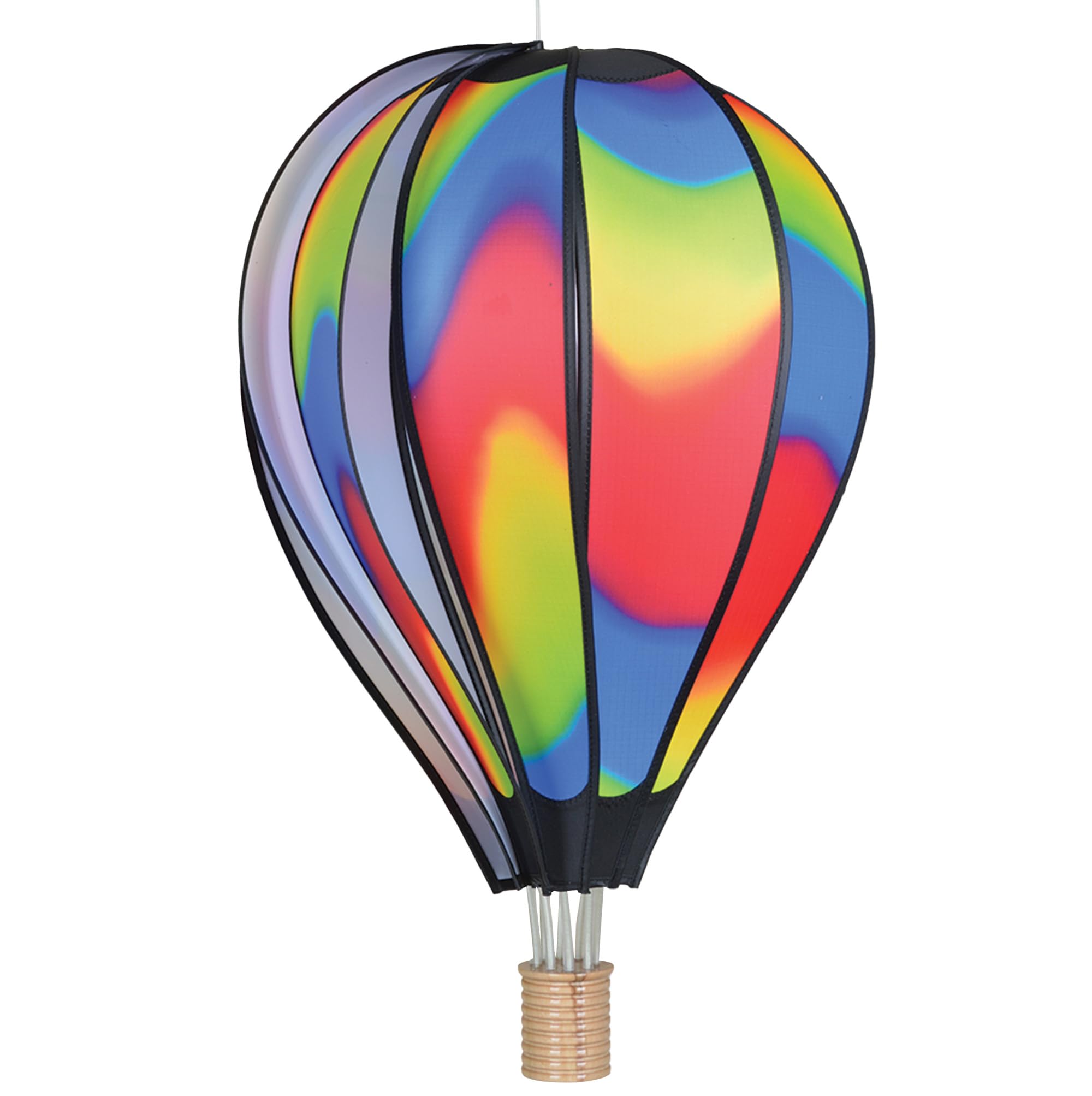 Amazon.com: Hot Air Balloon Hanging Garden Spinner 26" - Vibrant Wavy ...
