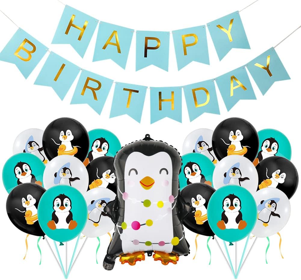 FaLkiN Penguin Party Supplies Penguin Birthday Party Decorations ...
