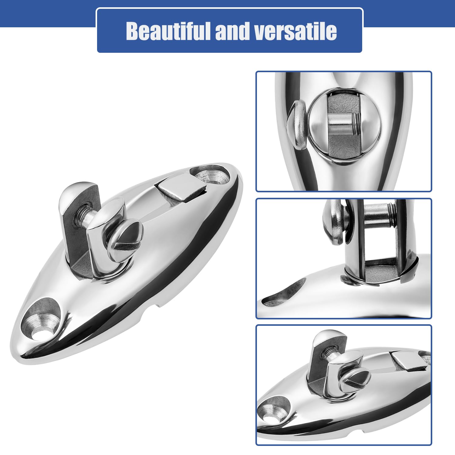 Snapklik.com : ODYSUNRAL Boat Quick Release Bimini Top Swivel Deck ...