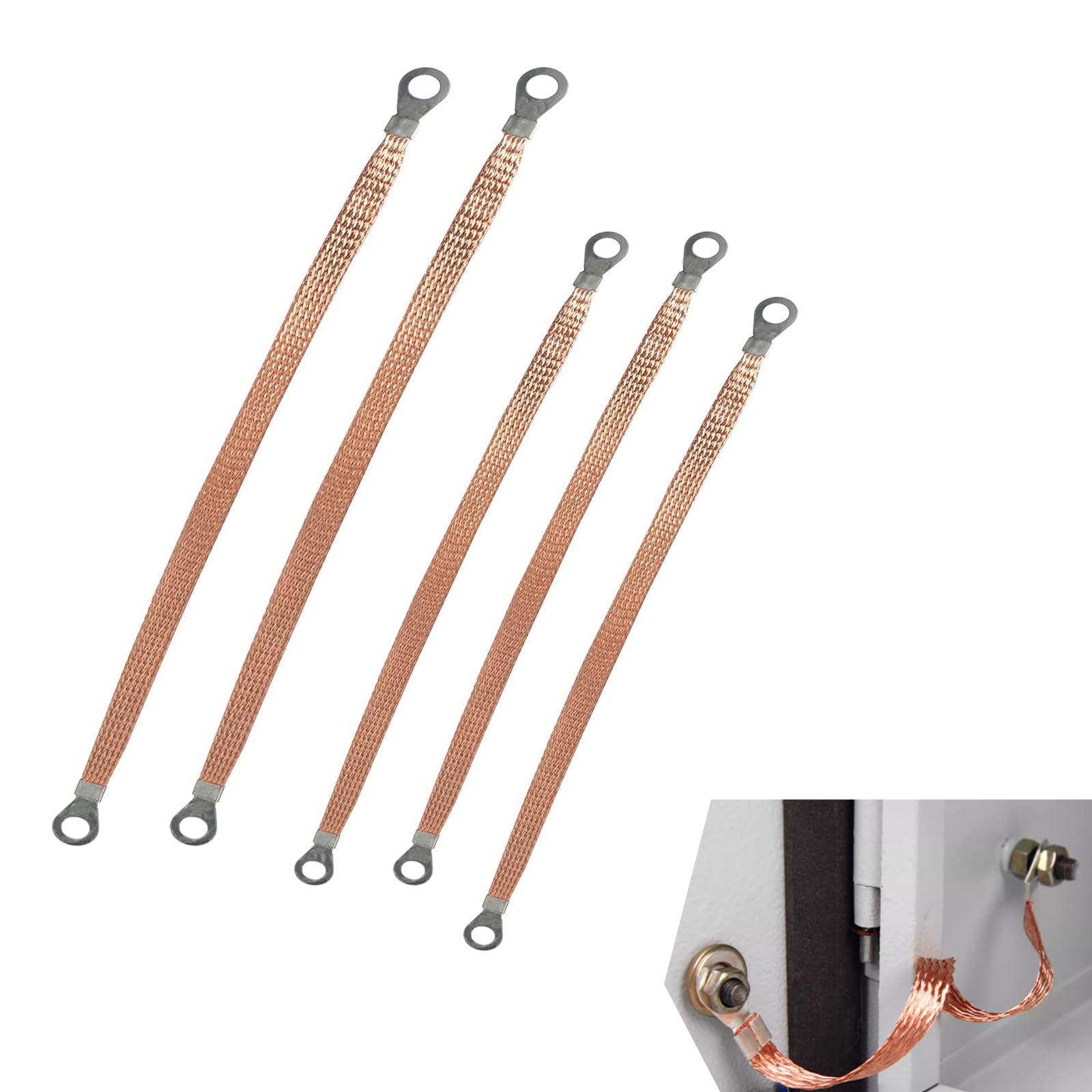 Amazon.com: Irinidig 5 PCS Car Engine Grounding Strap, Flexible Tensile ...