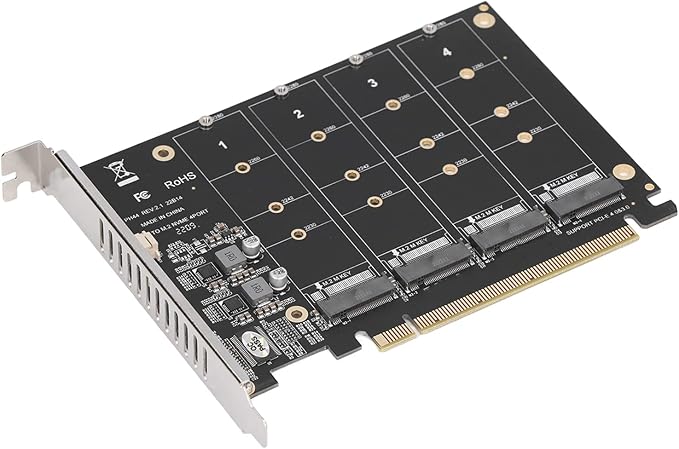 Amazon.com: M.2 NVMe SSD to PCIE X16 Adapter, M Key M.2 PCIe x16 ...