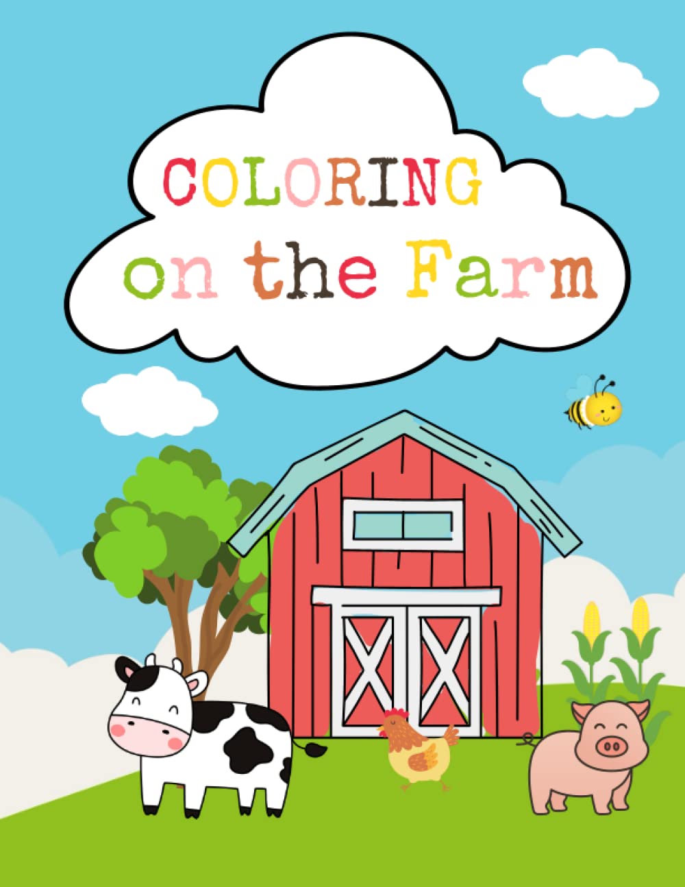 Farm Life Coloring Book For Kids | Simple and fun coloring pages | For ...