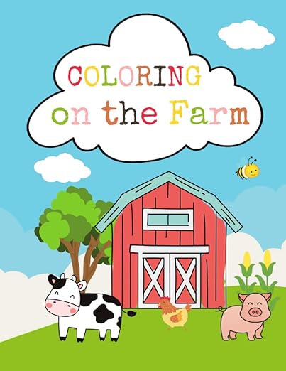 Farm Life Coloring Book For Kids | Simple and fun coloring pages | For ...