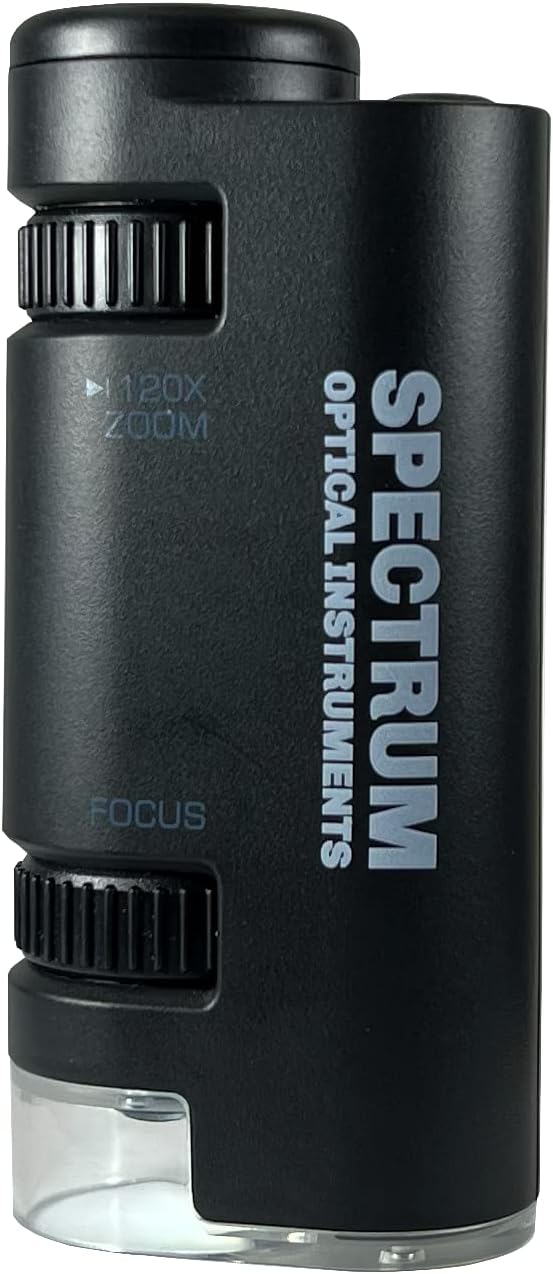 Amazon.com: Spectrum Optical Instruments EasyMicro 60x-120x LED Lighted ...