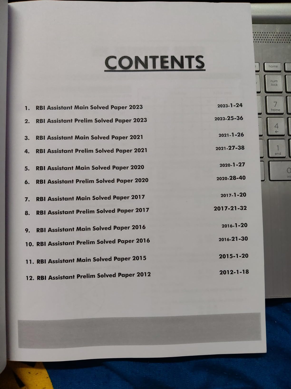 12 Year-wise RBI Assistant Preliminary & Mains Previous Year Solved ...