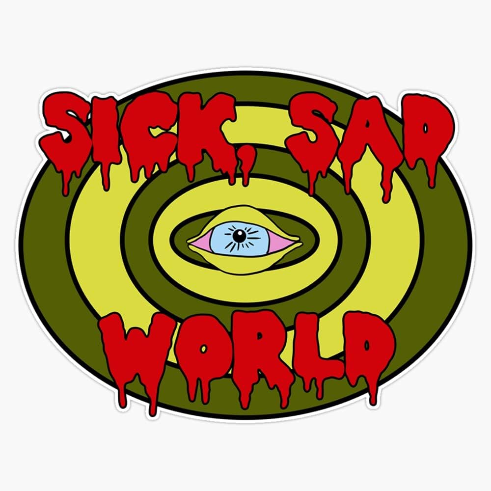 Amazon.com - Sick Sad World Bumper Sticker Window Vinyl Decal 5"