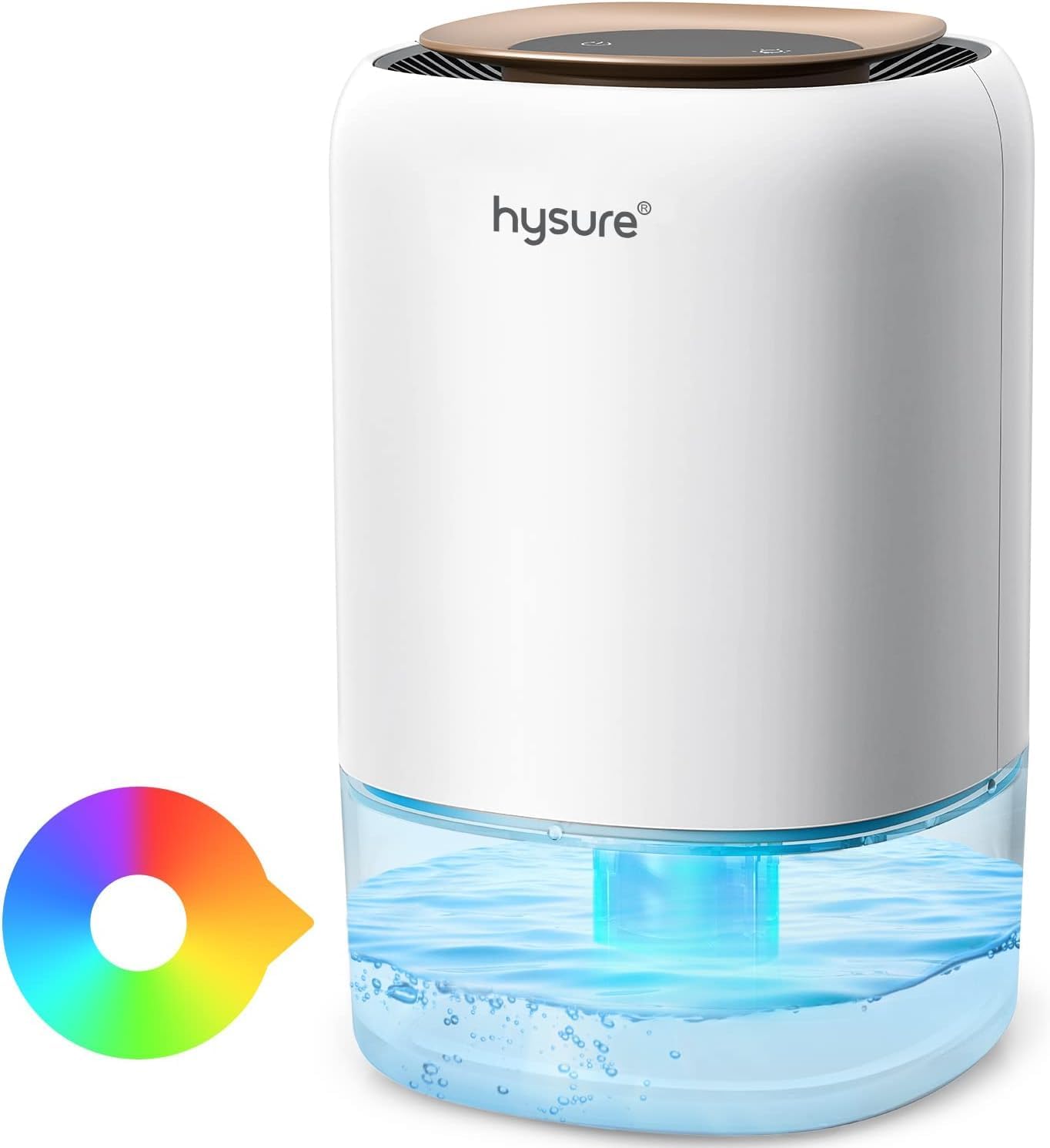 Hysure Dehumidifier for home larger water tank 1400ML, Home Dehumidifier Compact Portable Quiet ...