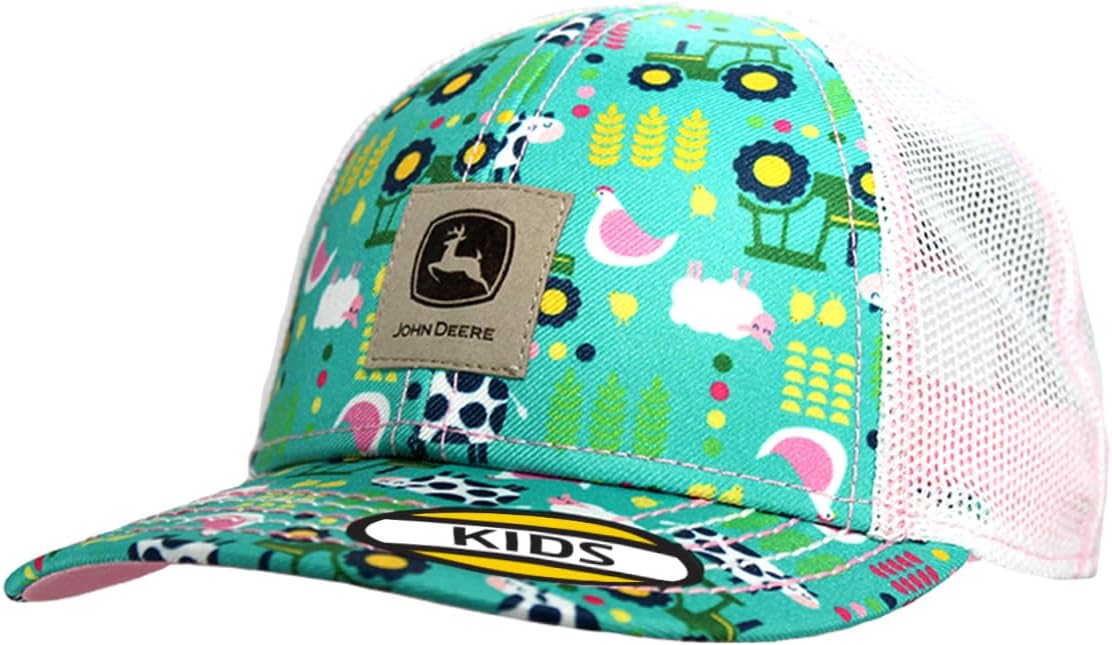 John Deere Farm Animals & Tractor Cap-Turquoise-One Size at Amazon ...