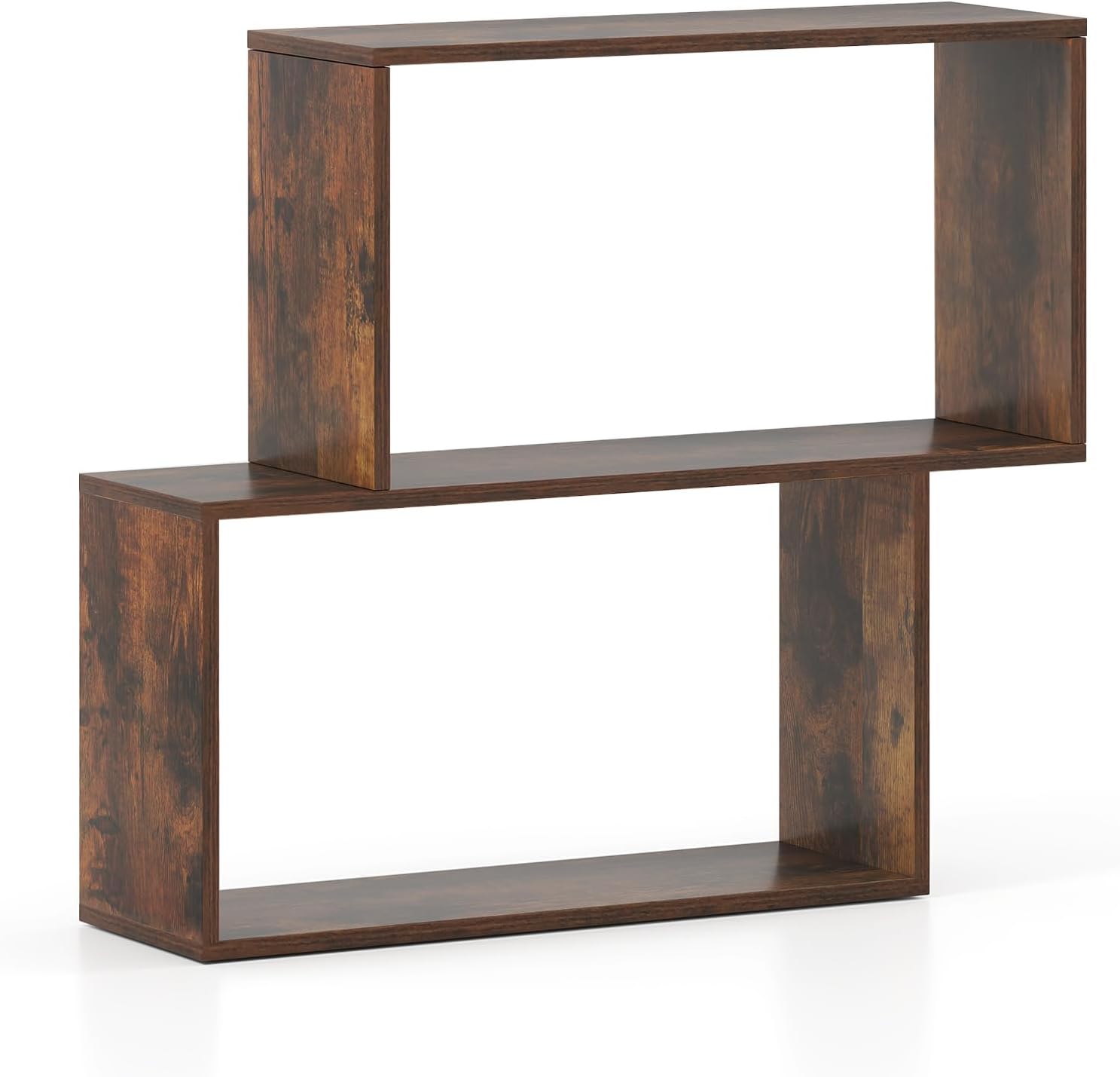 Amazon.com: Giantex 3-Tier Bookshelf, Geometric Bookcase Side Table ...