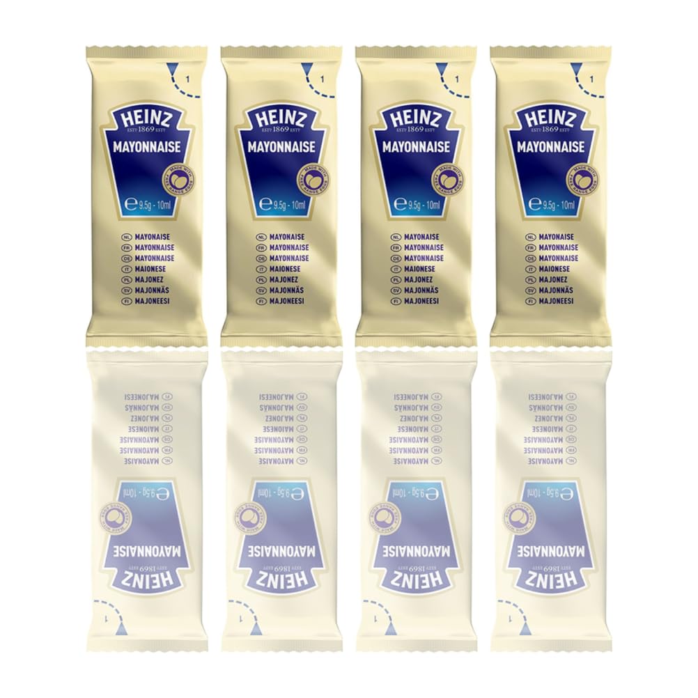 Heinz Mayonnaise 50 x 10ml Sachets - 50 Individual Sachets By ...