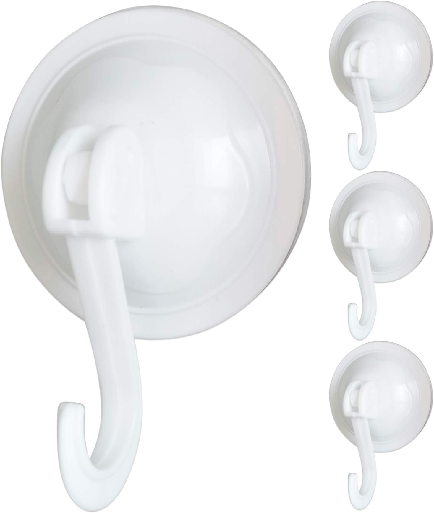 Merriway BH02030 (10 Pcs) Clear Plastic Suction Hook, 25 mm (1 Inch ...