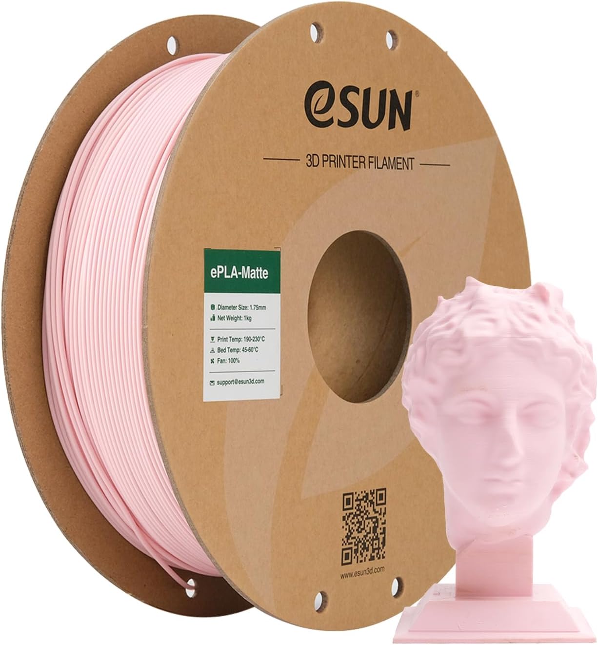 eSUN Matte PLA Filament 1.75mm, 3D Printer Filament, Dimensional ...
